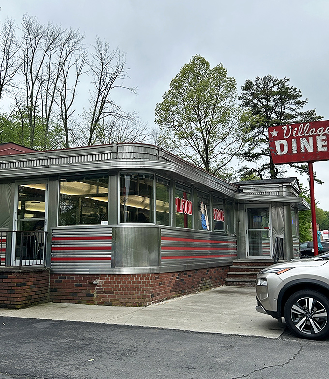 From the outside, it's a time capsule with a neon sign—promising the kind of honest meal that's increasingly hard to find in our chain-restaurant world.