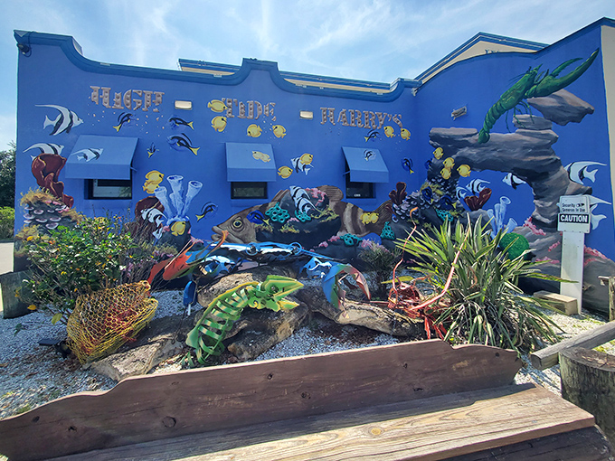 This isn't just a colorful exterior—it's an underwater fantasy that prepares you for the deep-sea delights waiting inside.
