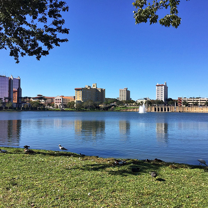 Lake Mirror offers Lakeland's skyline a chance to admire itself – a perfect reflection of why this city deserves a second look.