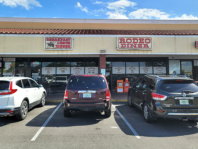 A packed parking lot tells the real story—when locals consistently fill these spaces, you know you've found something authentically special.