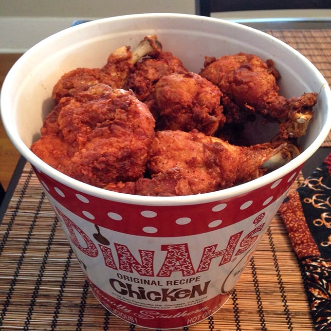 The bucket that launched a thousand picnics. This isn't just takeout—it's a portable celebration waiting to happen.