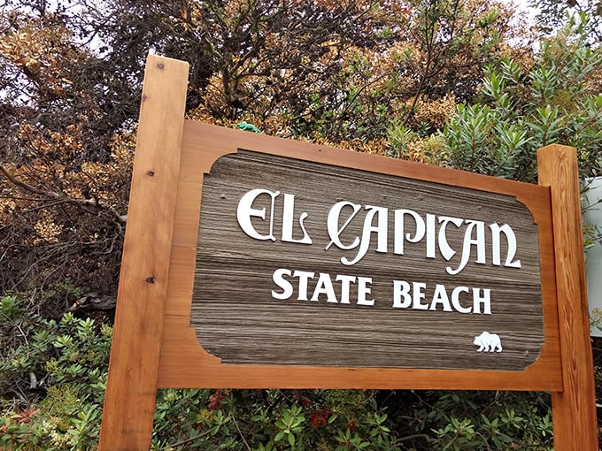 The sign doesn't just mark an entrance—it's your official permission slip to leave everyday worries at the gate.