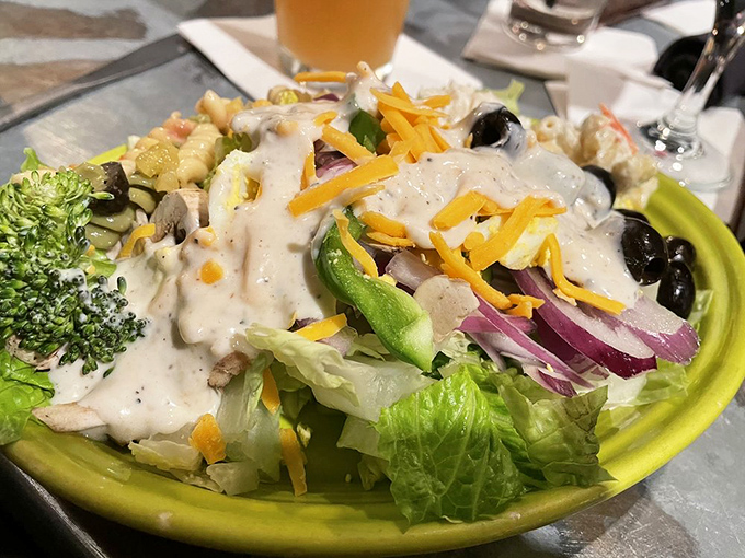 A proper salad should be a riot of colors, textures, and flavors—this one's dressed for success and ready to play its supporting role.