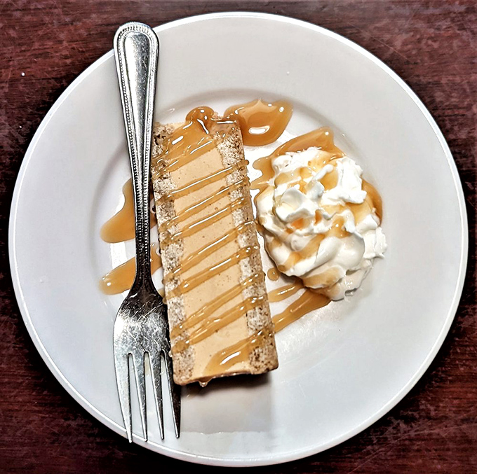 This salted caramel ice cream sandwich doesn't just end a meal—it provides the sweet finale your taste buds have been waiting for.
