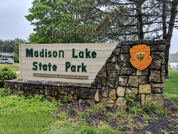 The entrance sign – Ohio's version of "Once upon a time..." where your outdoor adventure officially begins.