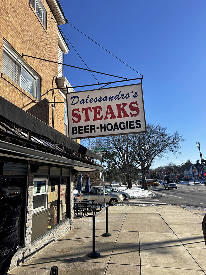 That iconic sign has guided hungry pilgrims to cheesesteak salvation for decades—Philadelphia's own North Star.