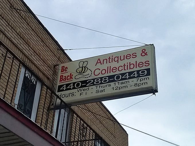 The sign says it all—"Be Back"—both a promise from the shop and an inevitable statement from first-time visitors who instantly become regulars.