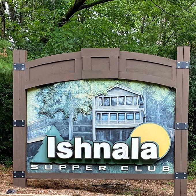 This sign doesn't just mark an entrance—it's a portal to a Wisconsin institution where time slows down and appetites come alive.