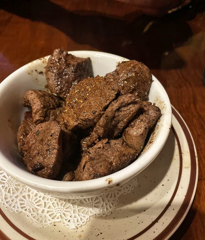 These steak tips aren't just appetizers; they're a preview of coming attractions—seasoned, seared, and ready to disappear in record time.