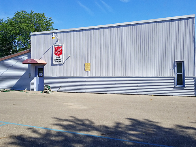 Even the Salvation Army building in Alma has that no-nonsense Midwestern practicality—helping others without making a fuss about it.
