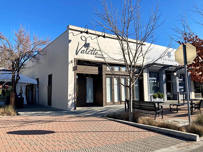 Valette's understated exterior gives little hint of the culinary magic happening inside, proving that in Healdsburg, the best surprises come in simple packages.
