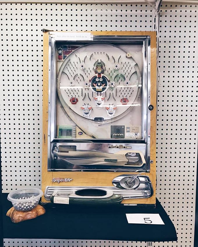 Vintage pachinko machine—the Netflix of 1970s Japan. This mechanical marvel provided entertainment long before we had smartphones.