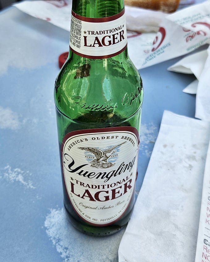 Nothing complements a Philly cheesesteak quite like Pennsylvania's own Yuengling – America's oldest brewery meets Philadelphia's iconic sandwich.