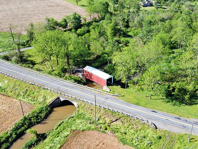 From up here, you can see how perfectly it fits the landscape – like it grew there naturally.