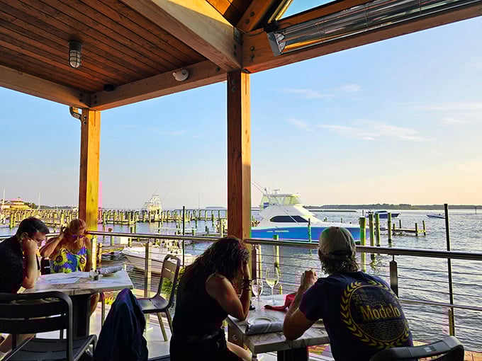 Waterfront dining isn't just about the view—it's about that magical moment when fresh air, good company, and spectacular food create the perfect Maryland trifecta.