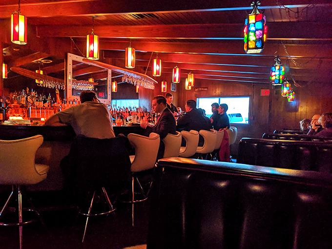 A bar that understands the importance of proper lighting and comfortable seating. This isn't a place for a quick drink—it's where evenings unfold and memories are made.