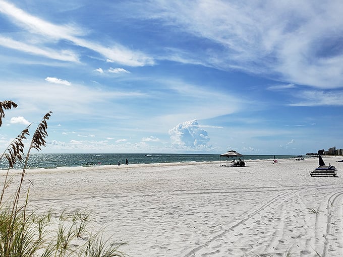 The wide, uncrowded shores of Redington Beach offer room to breathe – a stark contrast to the sardine-can beaches of better-known Florida destinations.