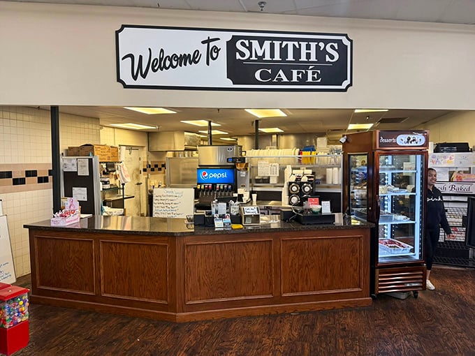 Smith's Cafe offers the perfect refueling station for serious thrifters. Nothing says "I deserve this" like a coffee break after scoring vintage Pyrex at bargain prices.