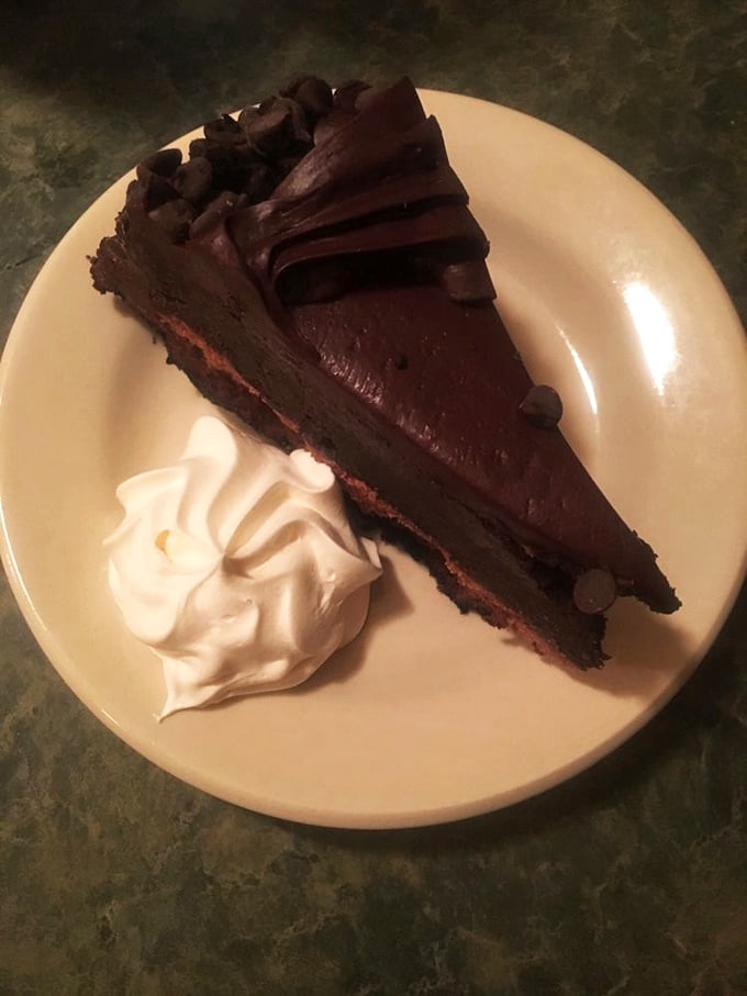 Rich chocolate cake that serves as the perfect finale to an already memorable meal at this Delaware County gem.
