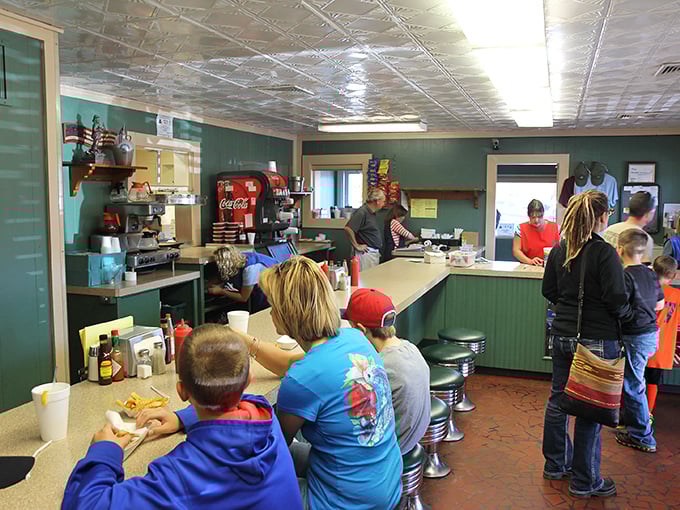 Where the magic happens—the counter experience puts you front row at the barbecue theater.