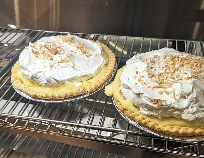 Cream pies with meringue so tall they need their own zip code—a sweet finale that makes saying goodbye to Dutch Valley particularly bittersweet.