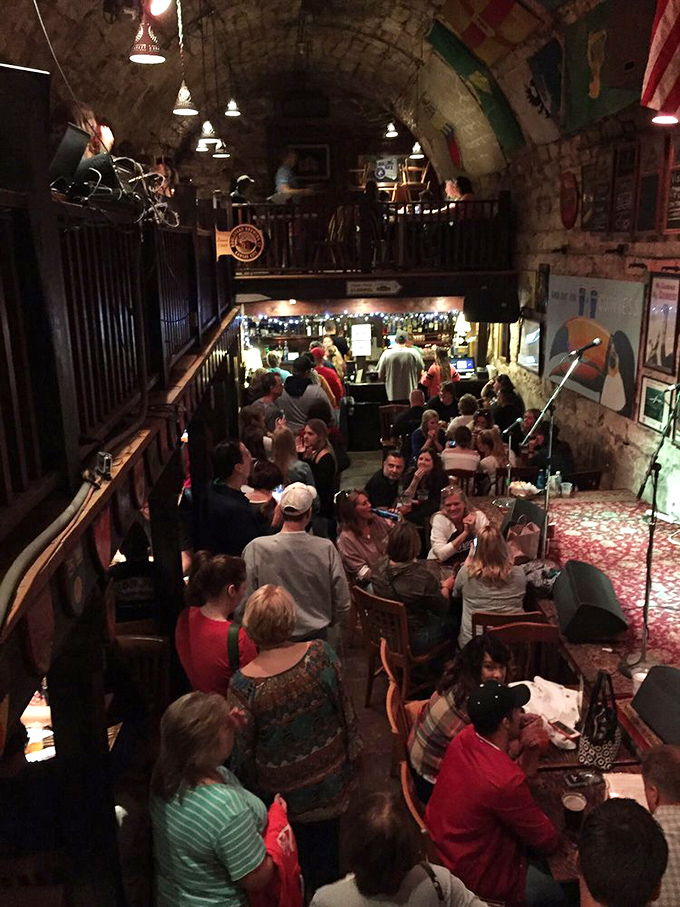 When the cave fills with patrons, it transforms into a community – strangers becoming friends over shared tables and shared stories, the way pubs were meant to be.