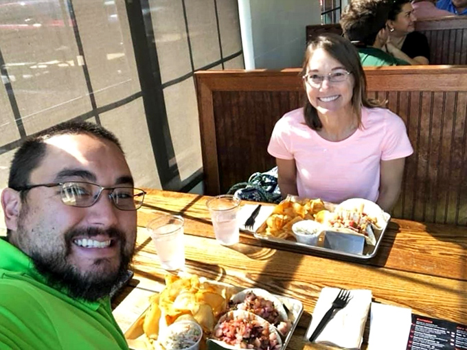 The universal language of great food is written all over these happy faces—this is what discovering your new favorite restaurant looks like.
