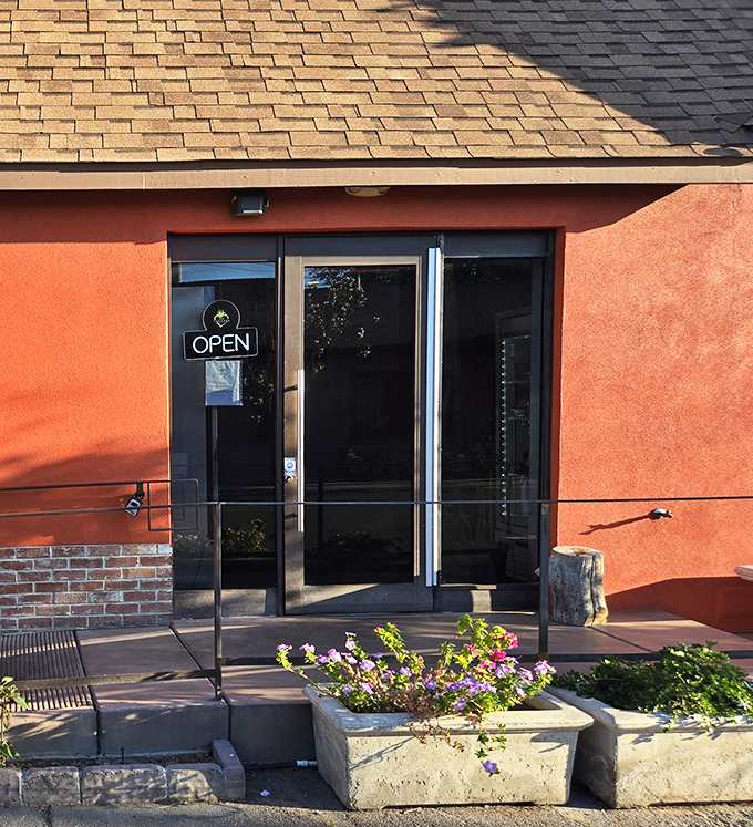 The entrance says "come in" while the neon "OPEN" sign practically whispers "what are you waiting for?" – a question with only one correct answer.