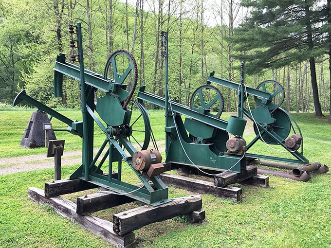 These vintage drilling tools look like medieval siege weapons but revolutionized modern industry—the tech startups of their day, minus the ping-pong tables.