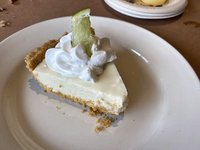 Key lime pie that strikes that perfect balance between tart and sweet—the ideal curtain call after a parade of Chesapeake Bay delights.