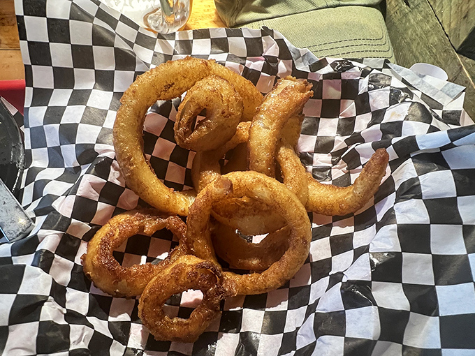 Onion rings with the perfect crunch-to-give ratio—the kind that make you wonder why you ever settled for the frozen kind.