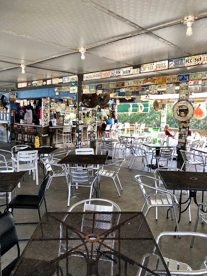 Tables and chairs that don't match are the universal sign of "the food is so good we don't need matching furniture." Trust this wisdom.