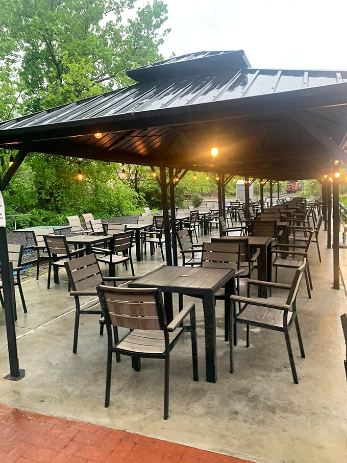 The outdoor patio: where summer evenings stretch into night, string lights twinkle, and nobody wants to leave.