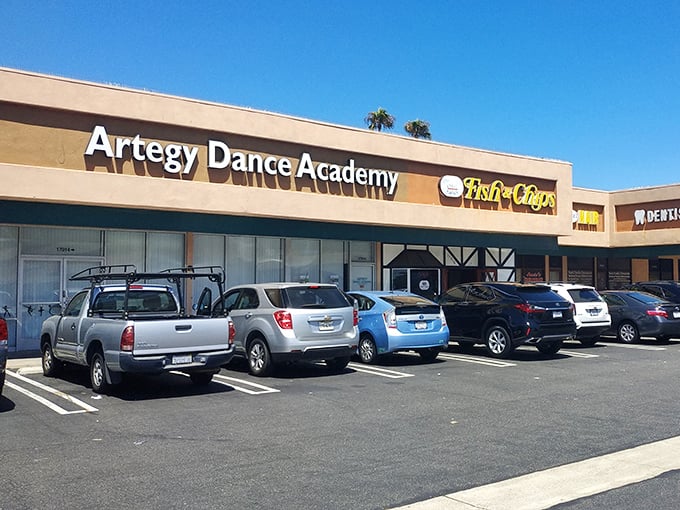 Don't let the humble strip mall setting fool you—some of life's greatest culinary treasures hide in plain sight. Park here for a passport-free trip to flavor town.