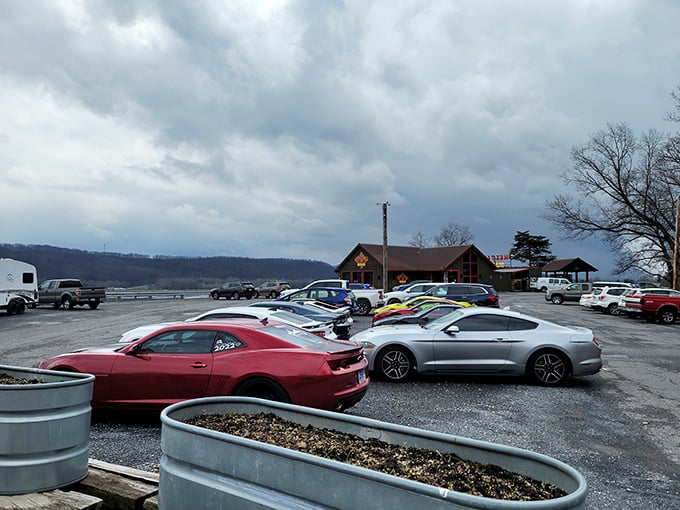 A packed parking lot tells the real story—when locals and travelers alike are willing to wait, you know the smoky treasures inside are worth every minute.