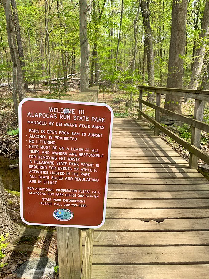 The welcome sign: nature's version of house rules, but with significantly better views than your living room.