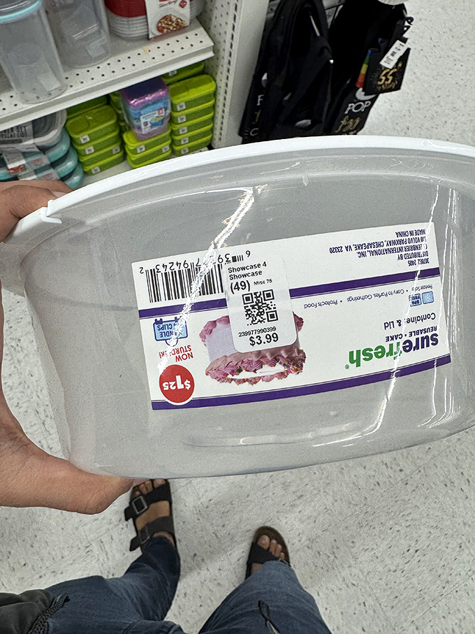 A $3.99 storage container that's seen better days but still has plenty of leftovers to protect in its future. 