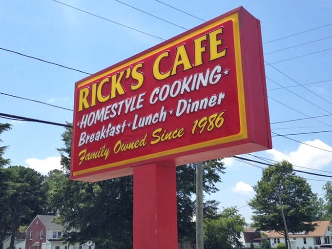 The roadside sign announces "Homestyle Cooking" – three syllables that contain more comfort than most therapy sessions and at a fraction of the cost.