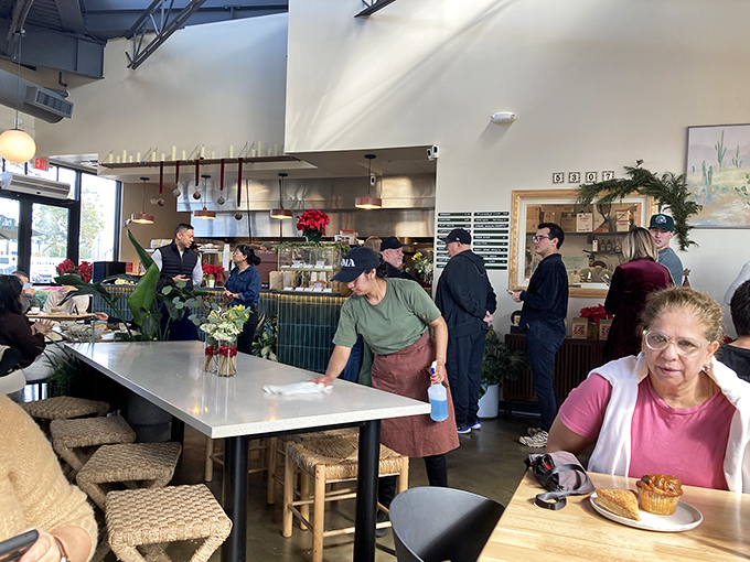 Where the magic happens. That green tile counter is the stage for some of Houston's most inspired Mexican cooking.