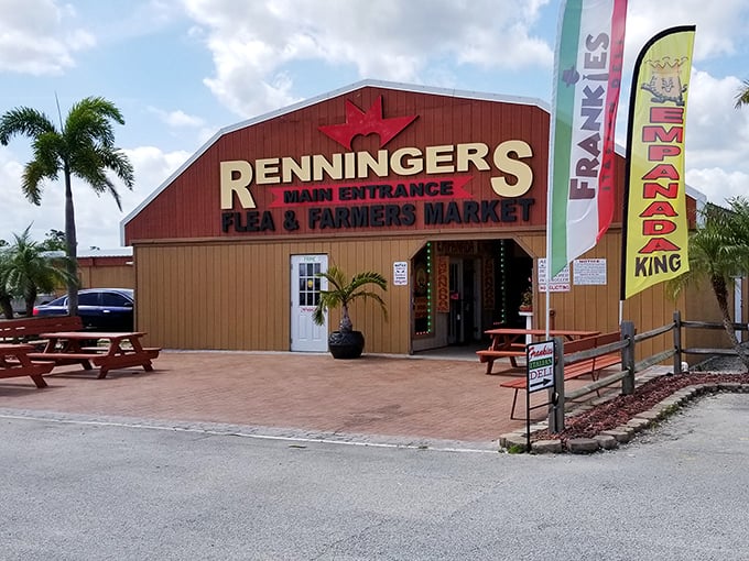 The unassuming entrance to Renninger's belies the wonderland within—like finding Narnia in a closet, but with better snacks and no snow.
