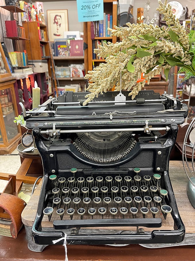This isn't just a typewriter—it's a time machine to when writing meant commitment and White-Out was liquid courage for the mistake-prone.
