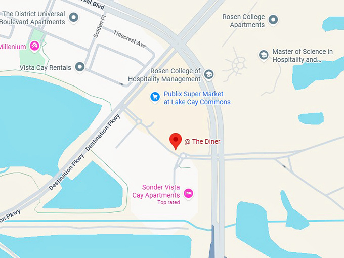 16. @ the diner map