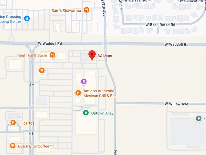 16. az diner map