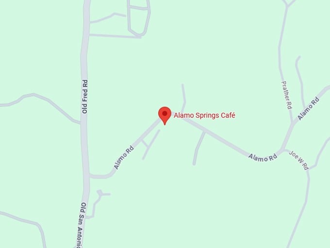 16. alamo springs café map