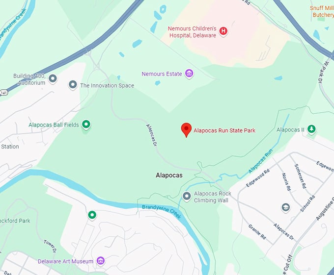 16. alapocas run state park map