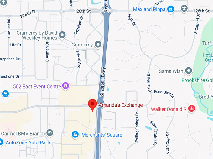 16. amanda's exchange map