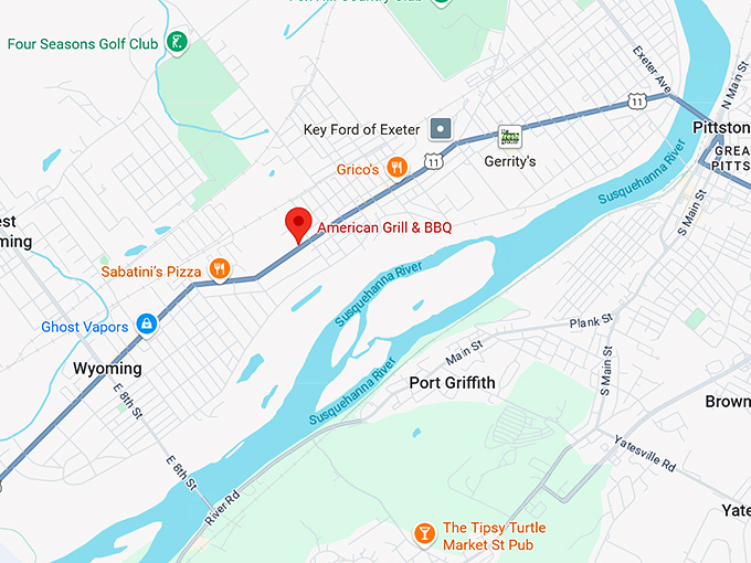 16. american grill & bbq map