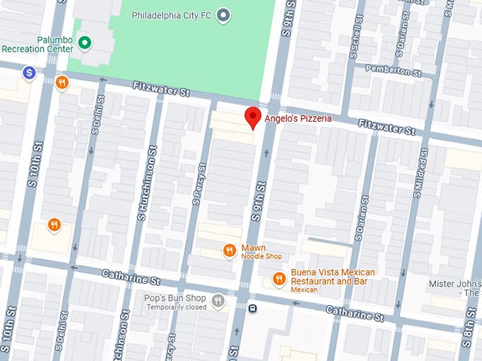16. angelo’s pizzeria map