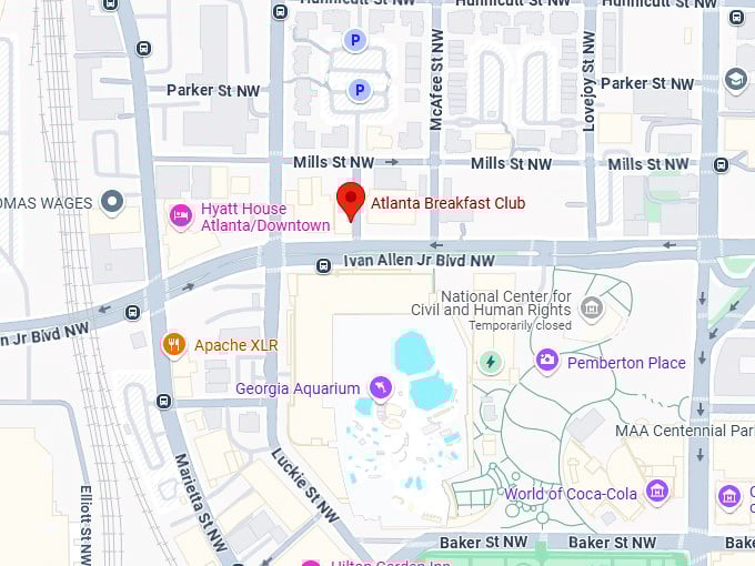16. atlanta breakfast club map