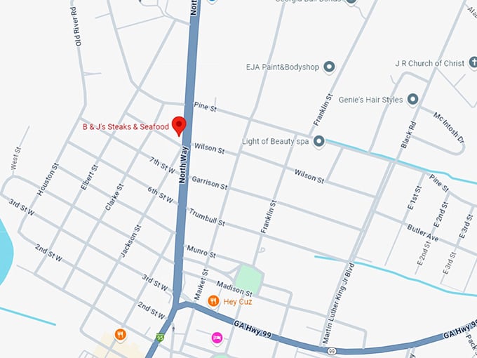 16. b & j's steaks & seafood map